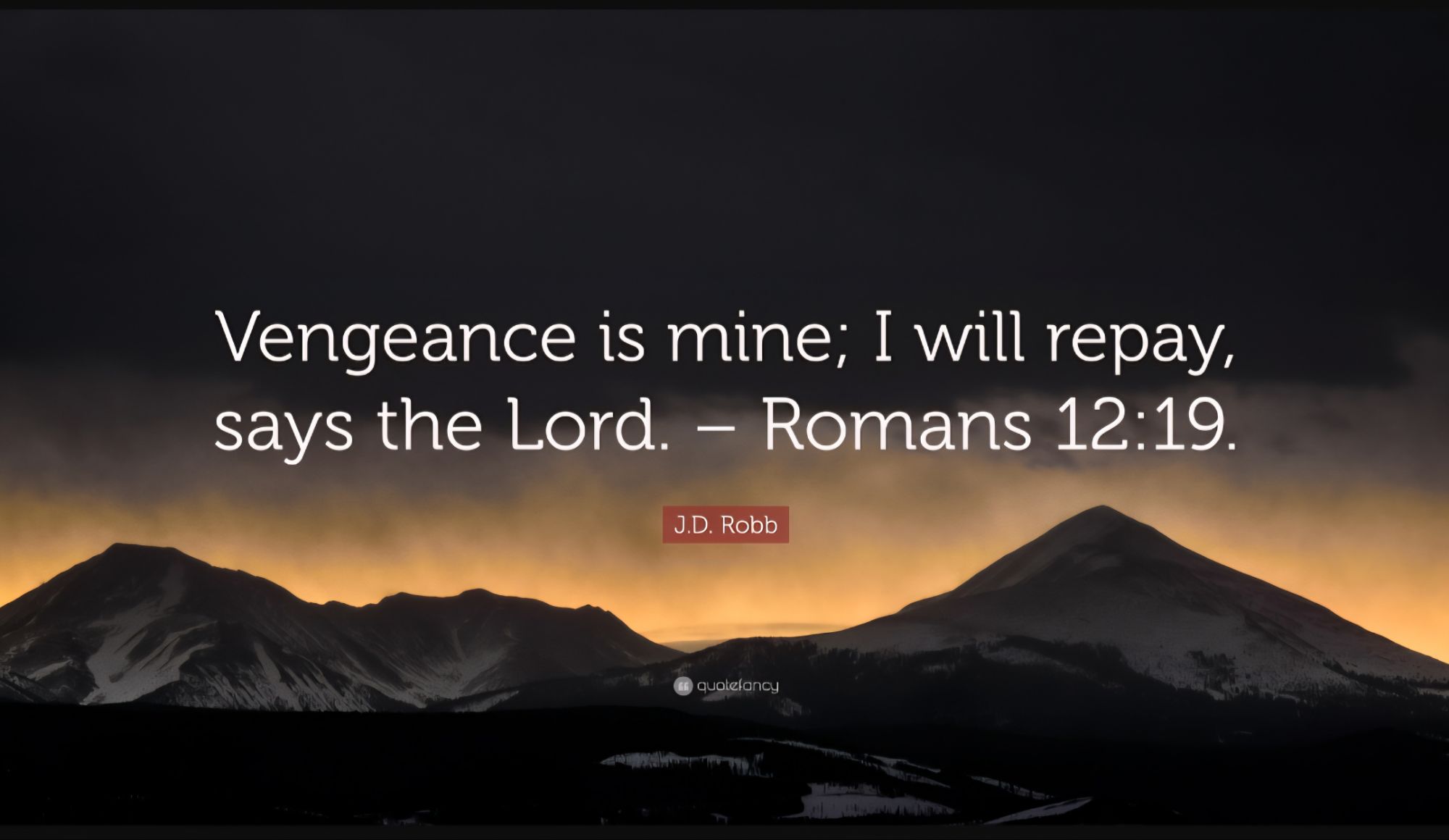 A grieving God – vengeance is His – Ronnie's Thoughts